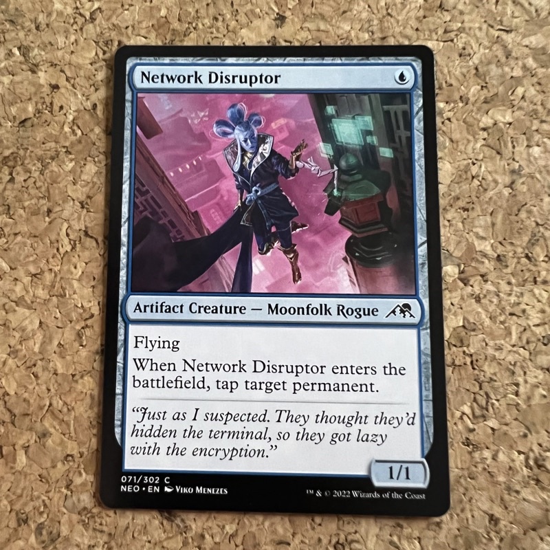 MTG NETWORK DISRUPTOR (MOONFOLK ROGUE) KAMIGAWA NEON DYNASTY (BLUE ...