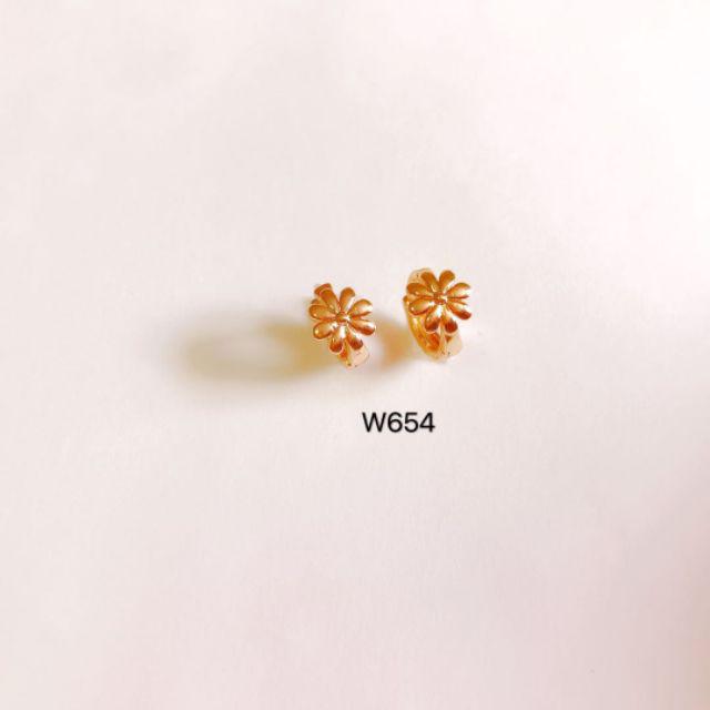 Fashion jewelry rose gold earrings 14k gold plated hikaw | Shopee ...