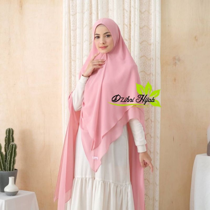 Instant hijab hijab hijab 2-layer jumbo syari Atifa dusty Color ...