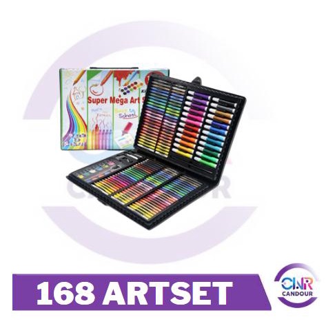 CANDOUR 168PCS drawing kids art colorful drawing pencils kit oil ...