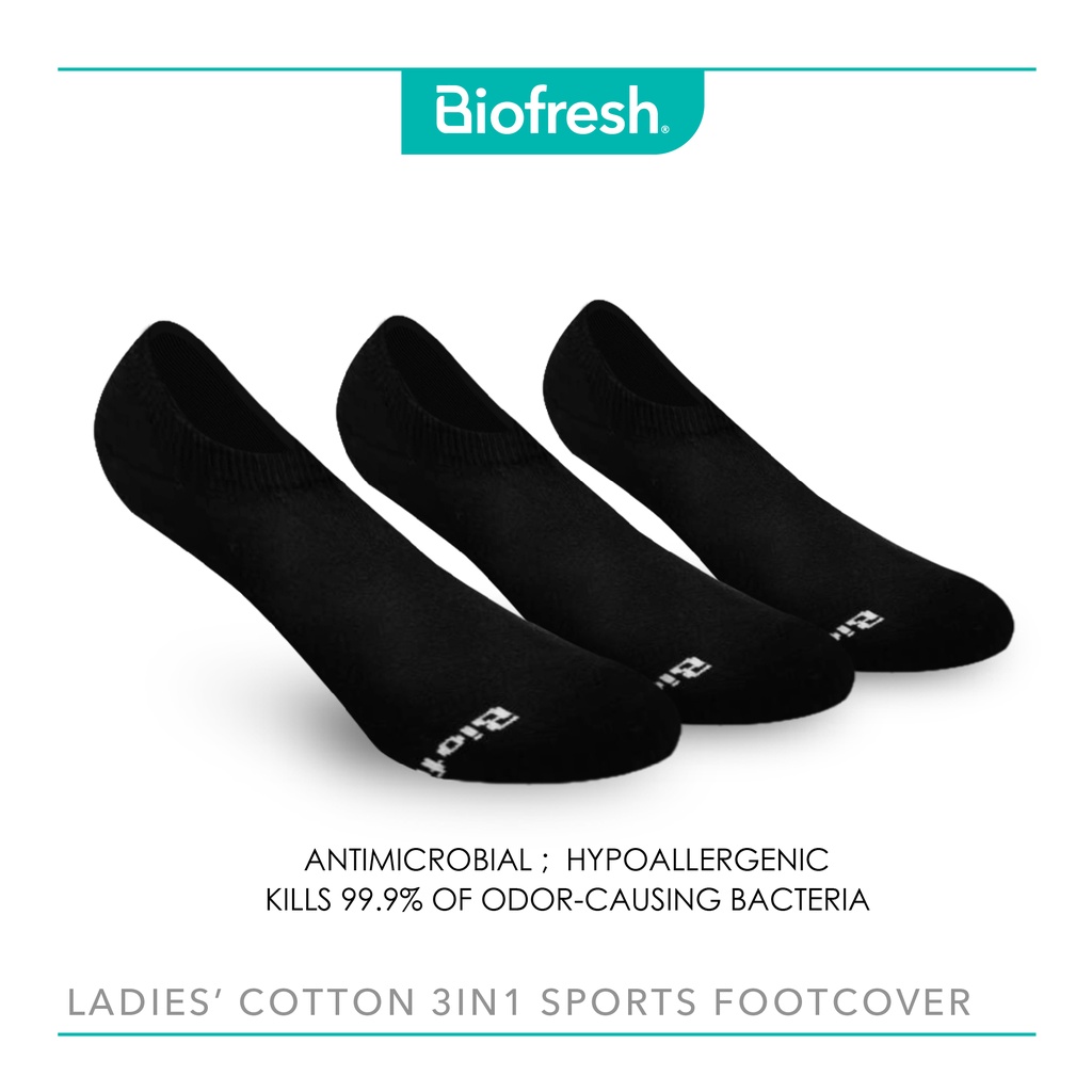 Biofresh RLSFG2 Ladie's No show Sports Footcover 3in1 pack | Shopee ...
