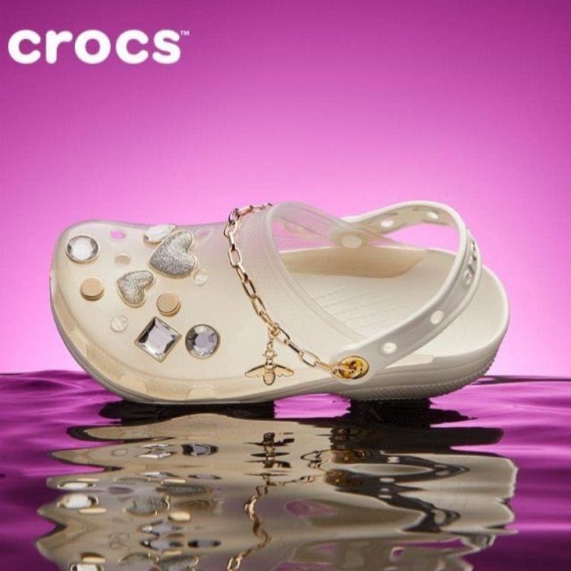 Crocs x Yang Mi CollaborationTranslucent Clogs Cinderella Transparent ...