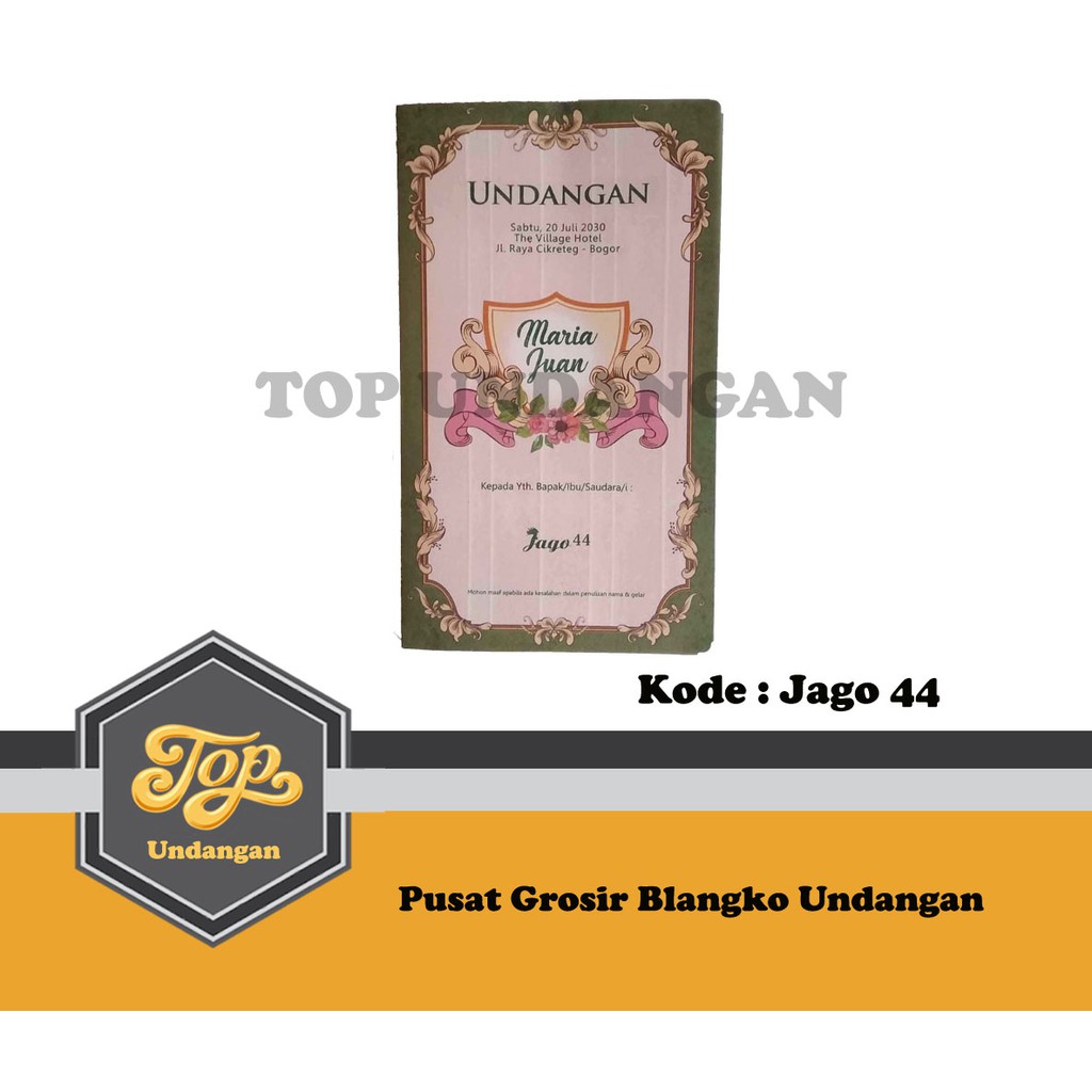 Jago Invitation Blank 44 Price of 100 | Shopee Philippines