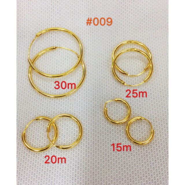 Fashion jewerly Bangkok golplated loop earrings plain | Shopee Philippines