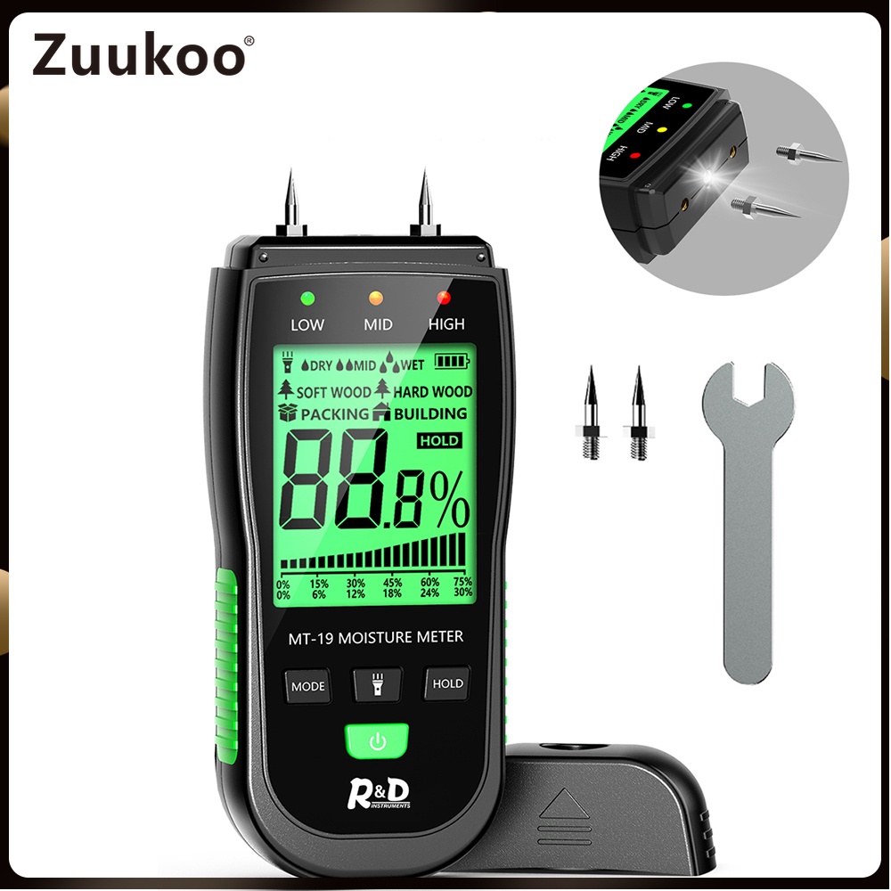 MY-19 Digital Wood Moisture Meter Wall Moisture Meter Construction Wood ...