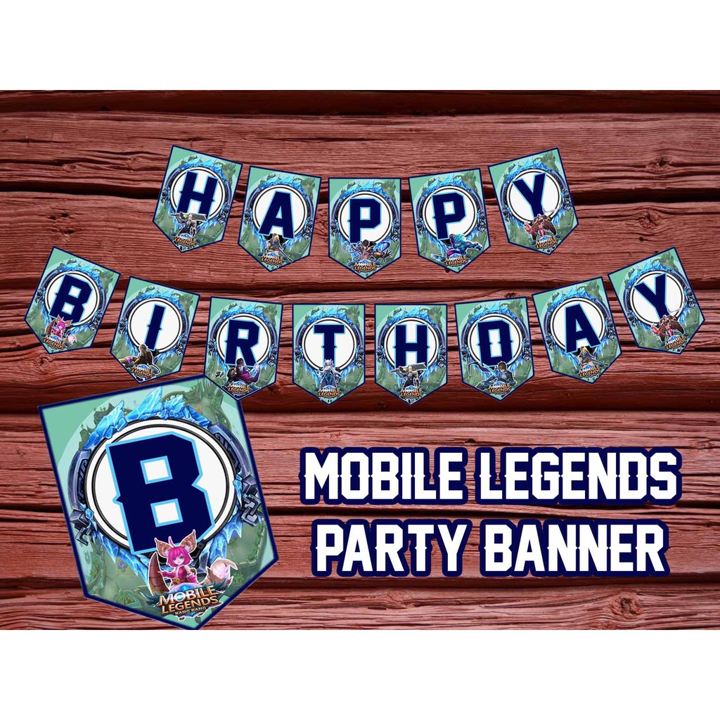 Customized MOBILE LEGENDS Happy Birthday Banner | Shopee Philippines
