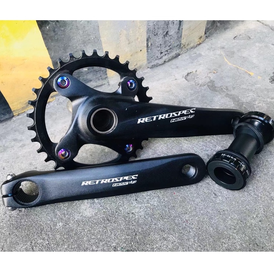 BONX.PH Crankset 104 BCD Bottom Bracket with Axis Spindle MTB ...