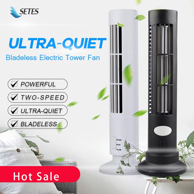firefly rechargeable fanUltra-Quiet bladeless Electric Tower Fan USB ...