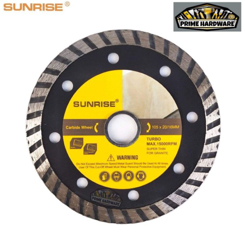 SUNRISE DIAMOND DISC 4" FOR GRANITE SUPER THIN Heavy Duty High Quality ...