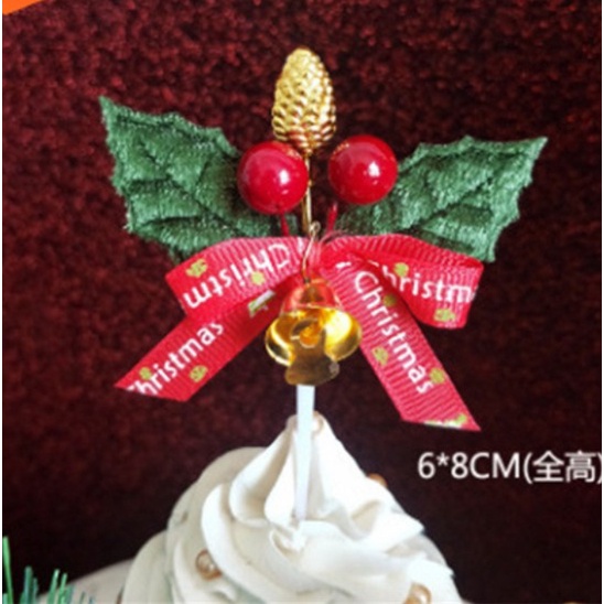 Merry Christmas Acrylic Cake Topper Cupcake Topper For Xmas Cake