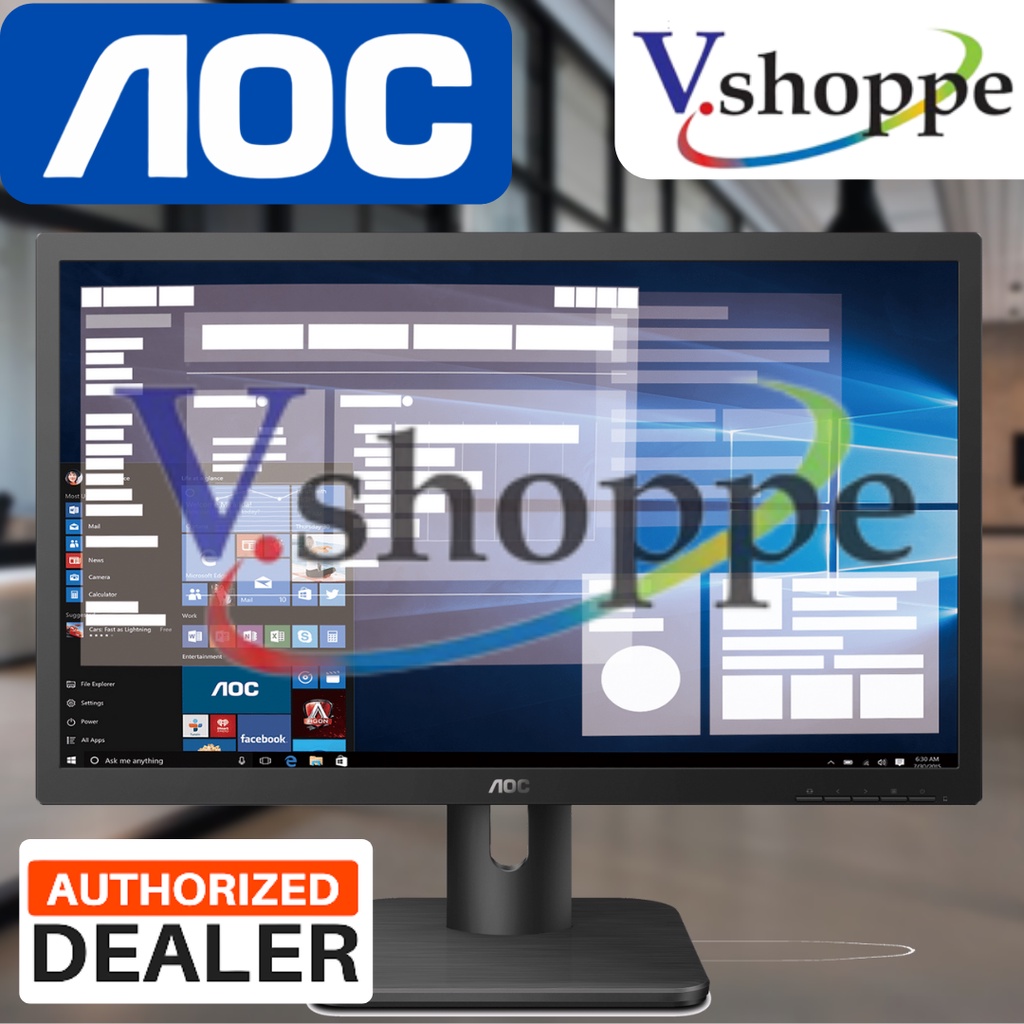 AOC 22E1H 22 (21.5 Inch) 1080p HDMI VGA VESA Mount Home Office Monitor ...