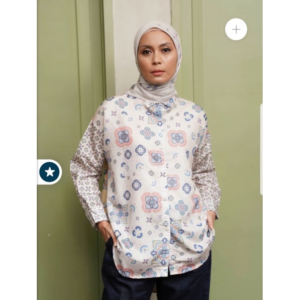 Aleza LABEL ALUIRA SHIRT BEIGE (There Is A defect In Collar) | Shopee ...