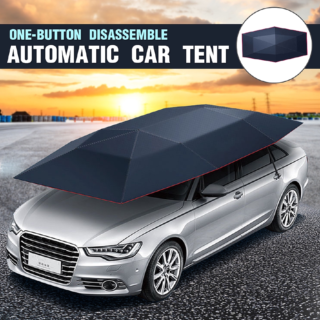 12V Automatic Remote Control Car Umbrella Tent Sun Shade Awning Shelter ...