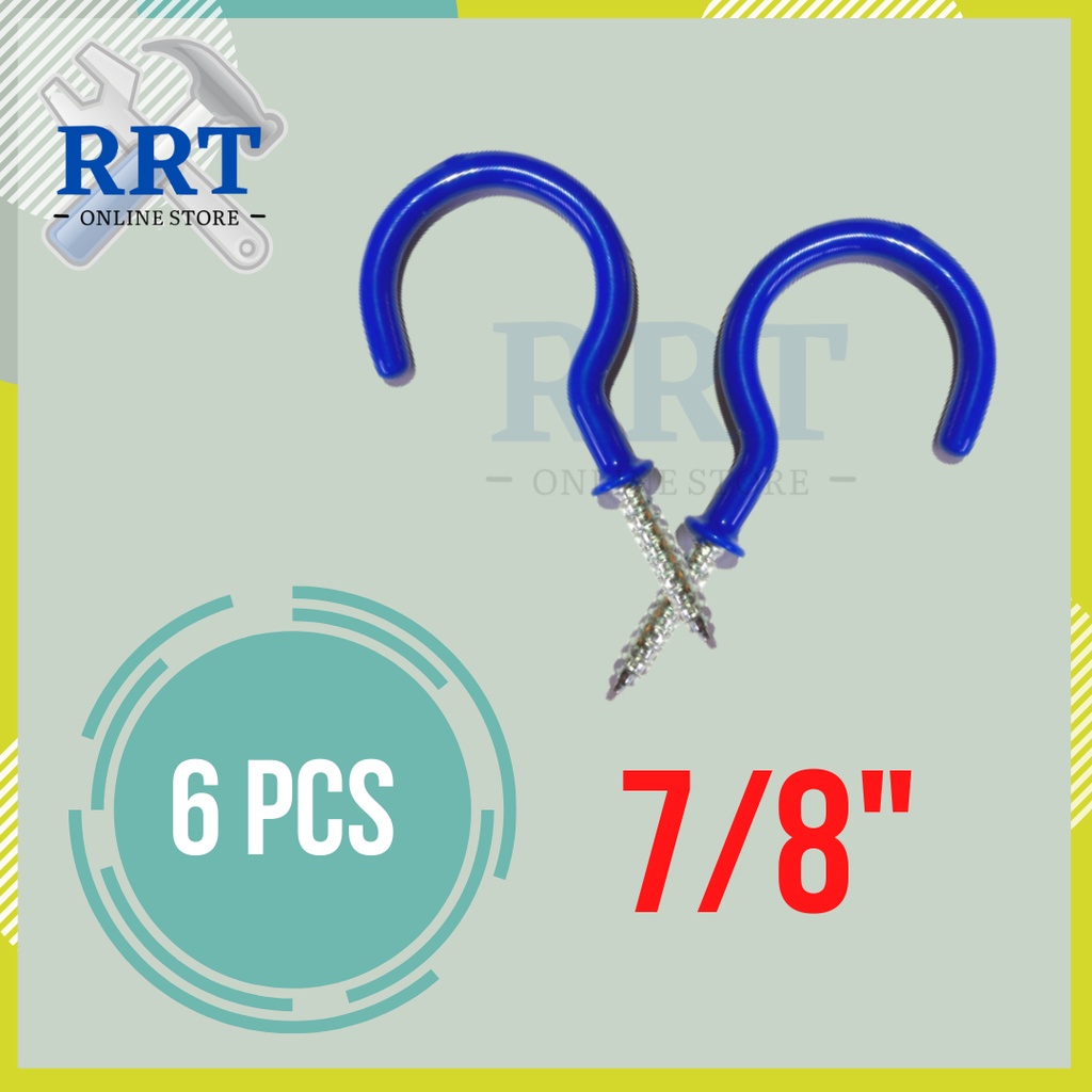 PVC Plastic Cup Hooks (White, Blue, Red) | Shopee Philippines