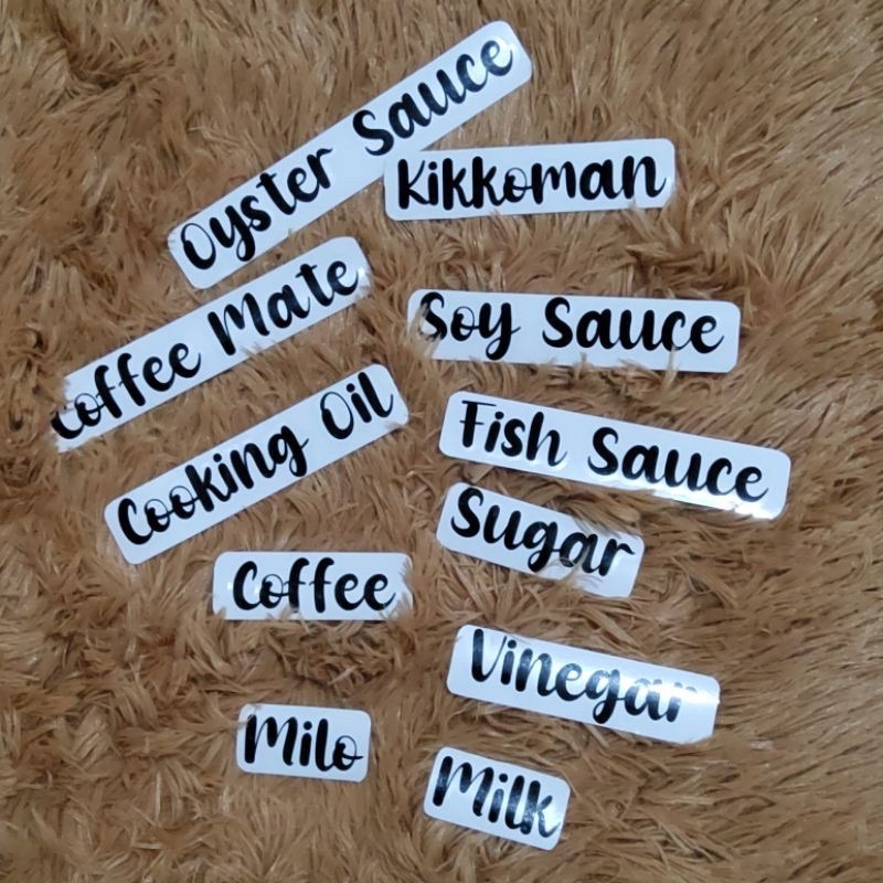 [COD]Condiments/Pantry Label Sticker Waterproof | Shopee Philippines