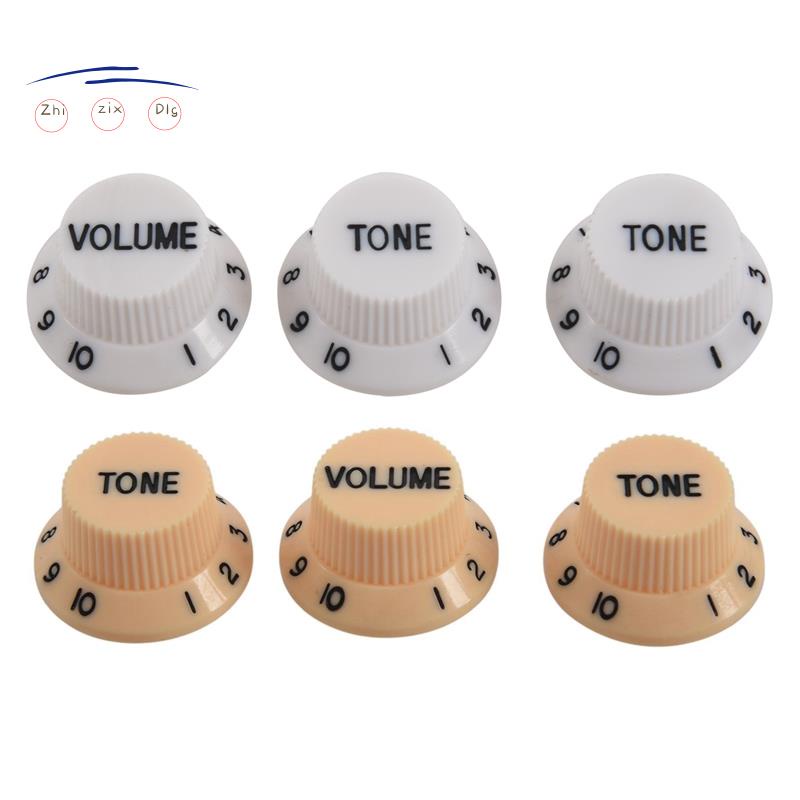 2 Set 1 Volume & 2 Tone Guitar Control Knobs, for Fender Strat Style ...