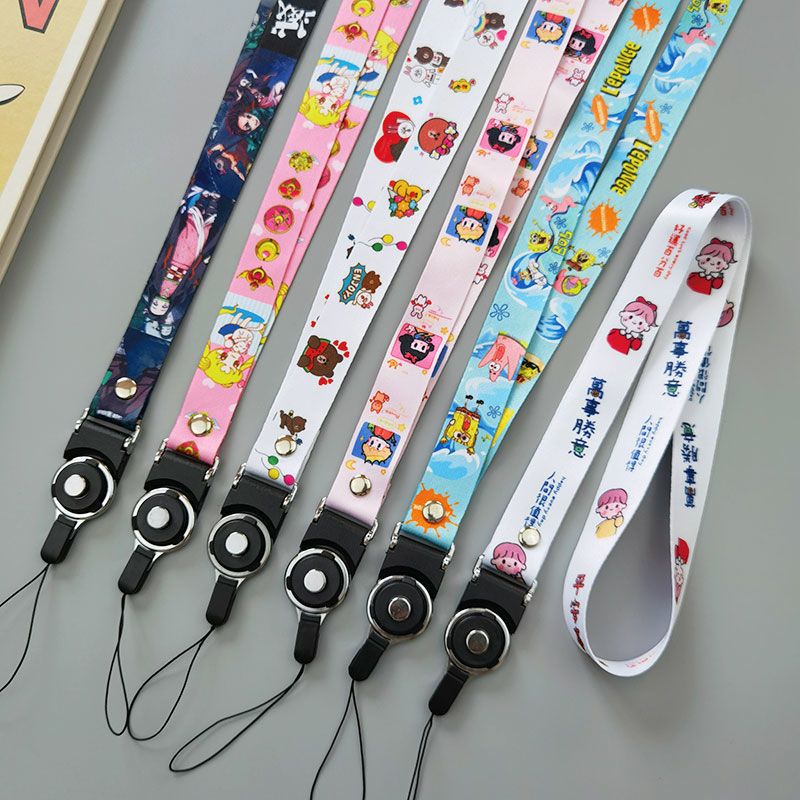 Personalized Id Lace Lanyard cartoon character / Demon Slayer SpongeBob ...
