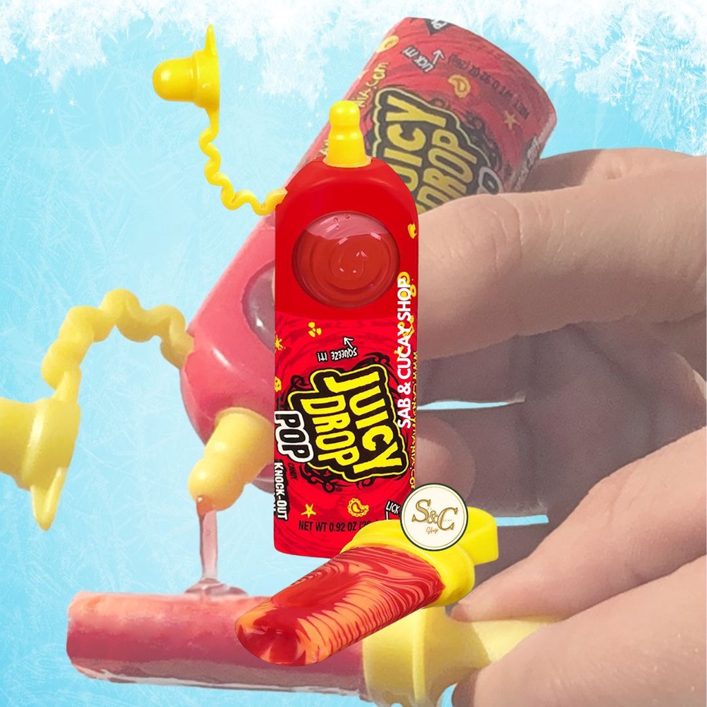 Juicy Drop Pop Sweet Lollipops Candy with Sour Liquid | Shopee Philippines