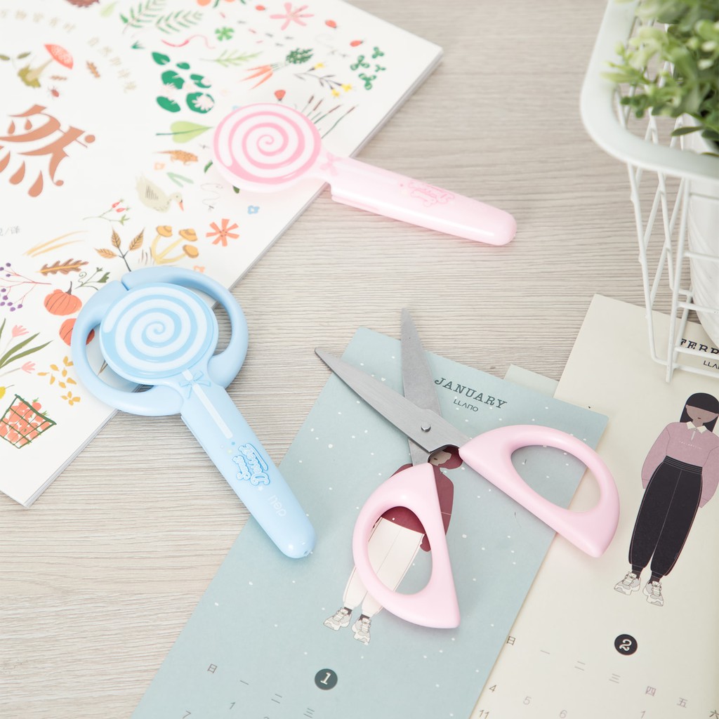 Kids Scissors Cute For School Home DIY Use Cutting Safety Design with ...