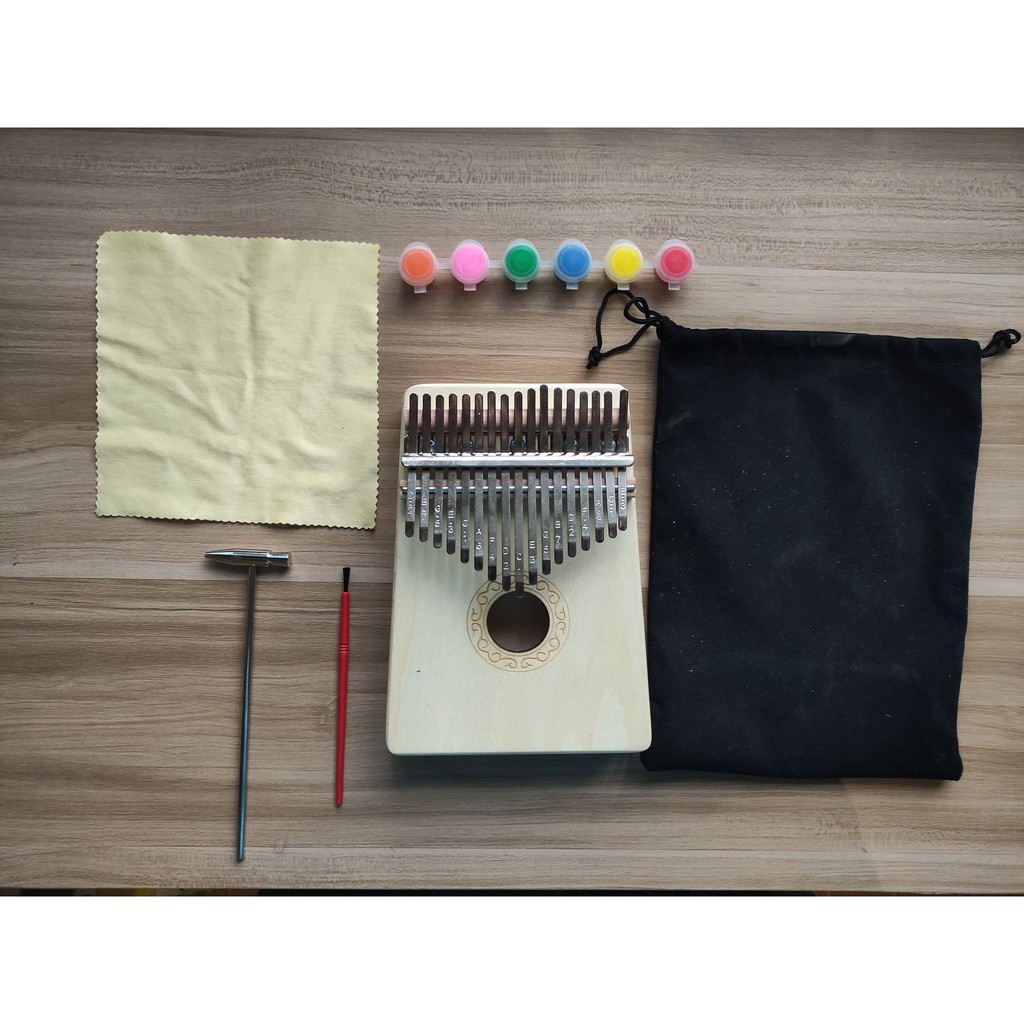 Clifton 17 Keys Basswood Kalimba with DIY paint set | Shopee Philippines