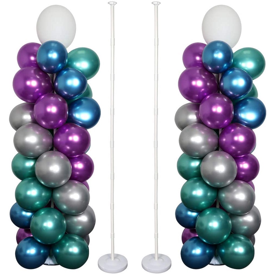 Balloon Post Stand Kit for Floor, Balloon Arches Set, Wedding Birthday ...