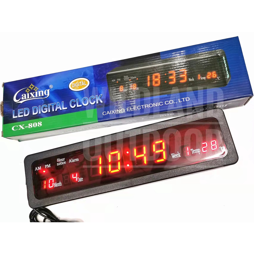 wildland outdoor caixing cx-808 digital clock Rubrication wall clock ...