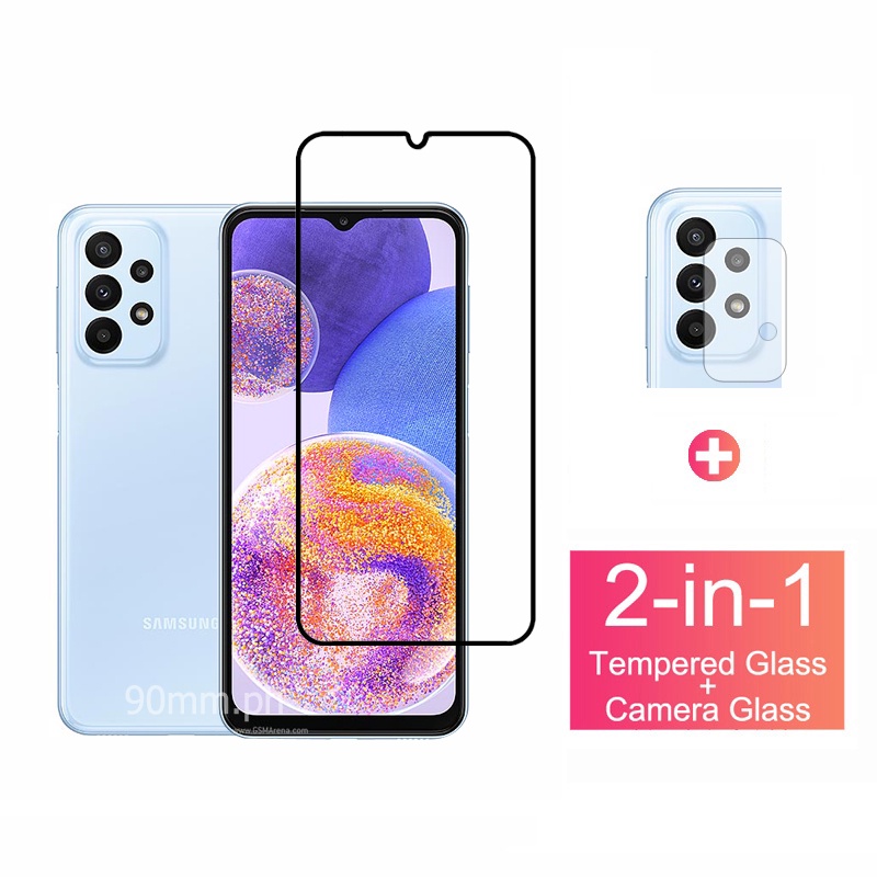 Samsung A23 Screen Protector Full Coverage Tempered Glass For Samsung ...