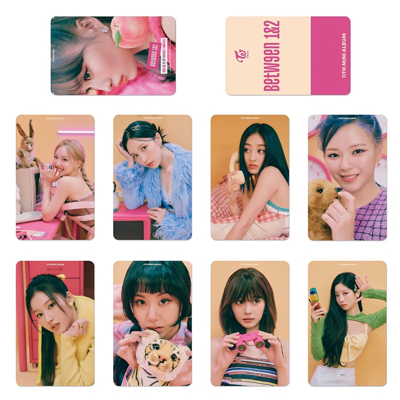9pcs/set TWICE photocards BETWEEN 1&2 collection card Postcard Small ...