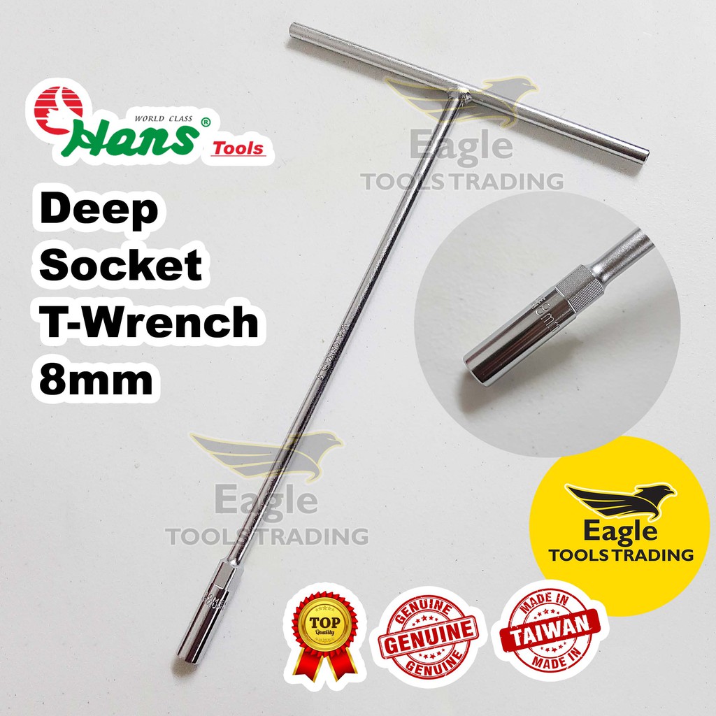 Hans Deep Socket T-Wrench 8mm | T Wrench 1310M08 | Shopee Philippines