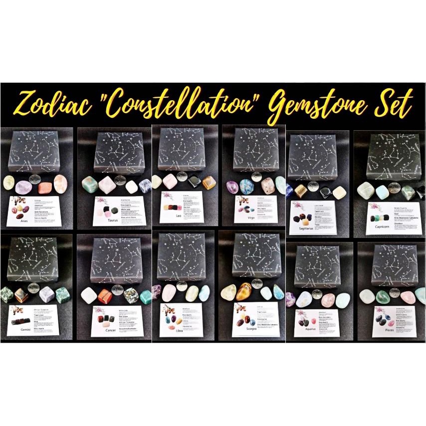 Zodiac Gemstones Set | Constellation Gemstones Set | Shopee Philippines