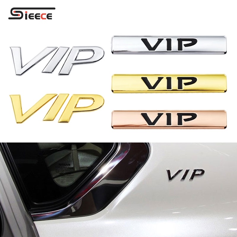Sieece VIP Metal Logo Car Truck Badge Sticker Emblem Automobiles Decals ...