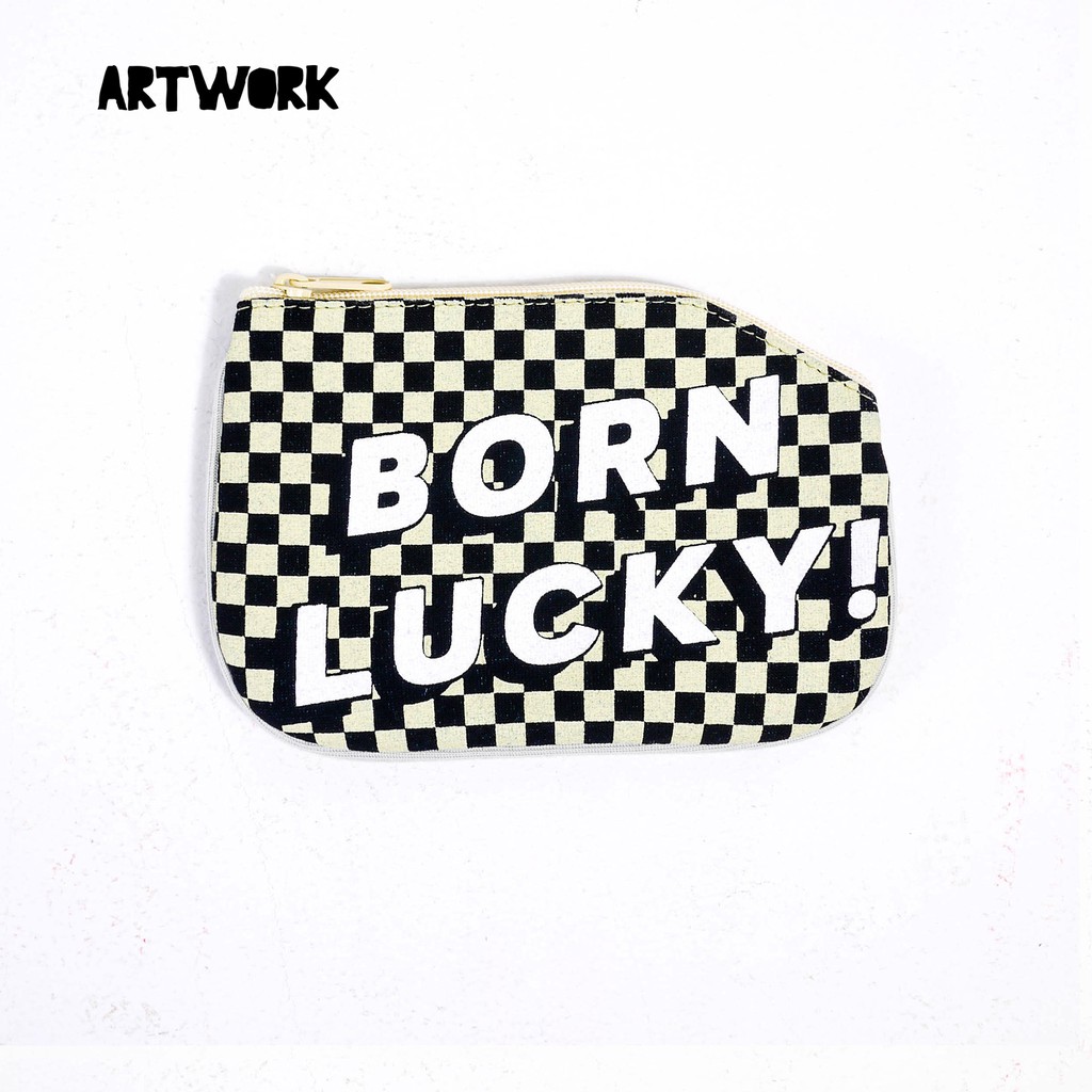 ARTWORK Born Lucky (Coin Purse) | Shopee Philippines
