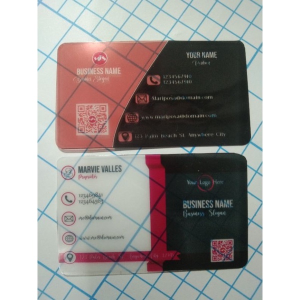 Business Card / Calling Card - transparent | Shopee Philippines