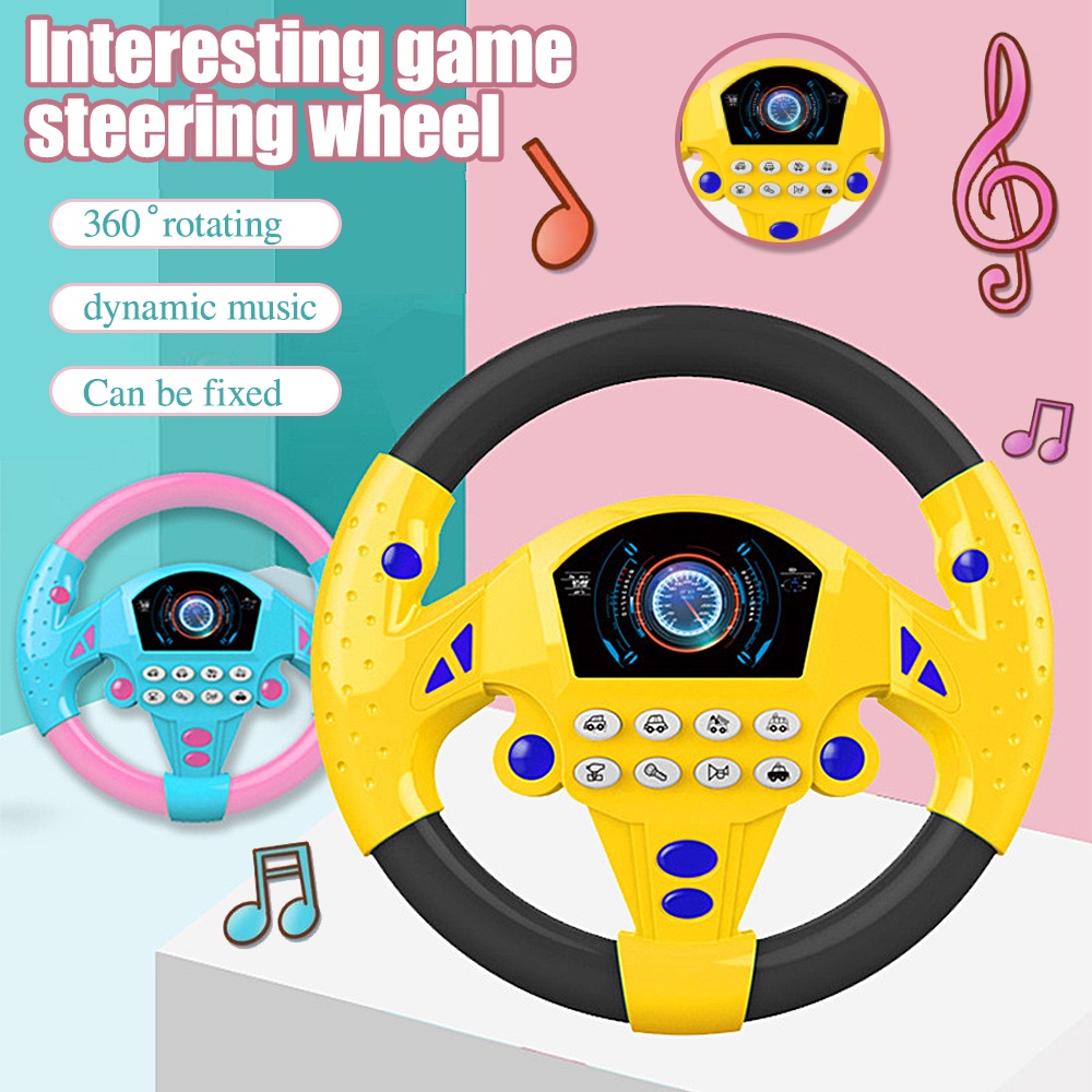 Pretend Copilot Steering Wheel Simulation Driving Car with Sounds for ...