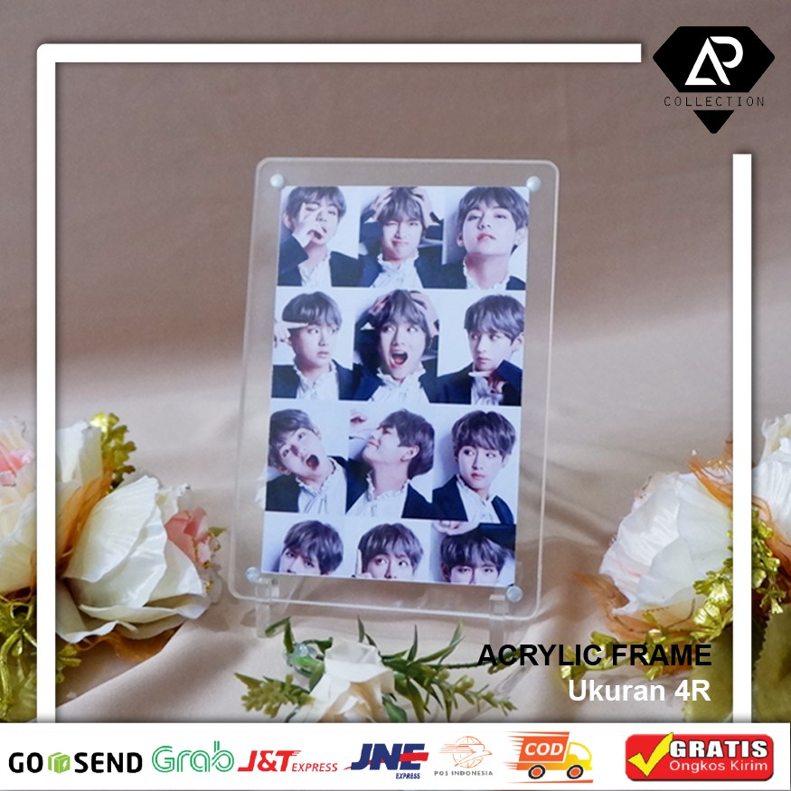Acrylic Magnetic Frame 4R Photocard Holder BTS NCT KPOP Photo Frame ...