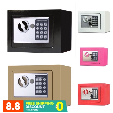 Security Lock Digital Safe Box Guard Money Jewerly Storage | Shopee ...