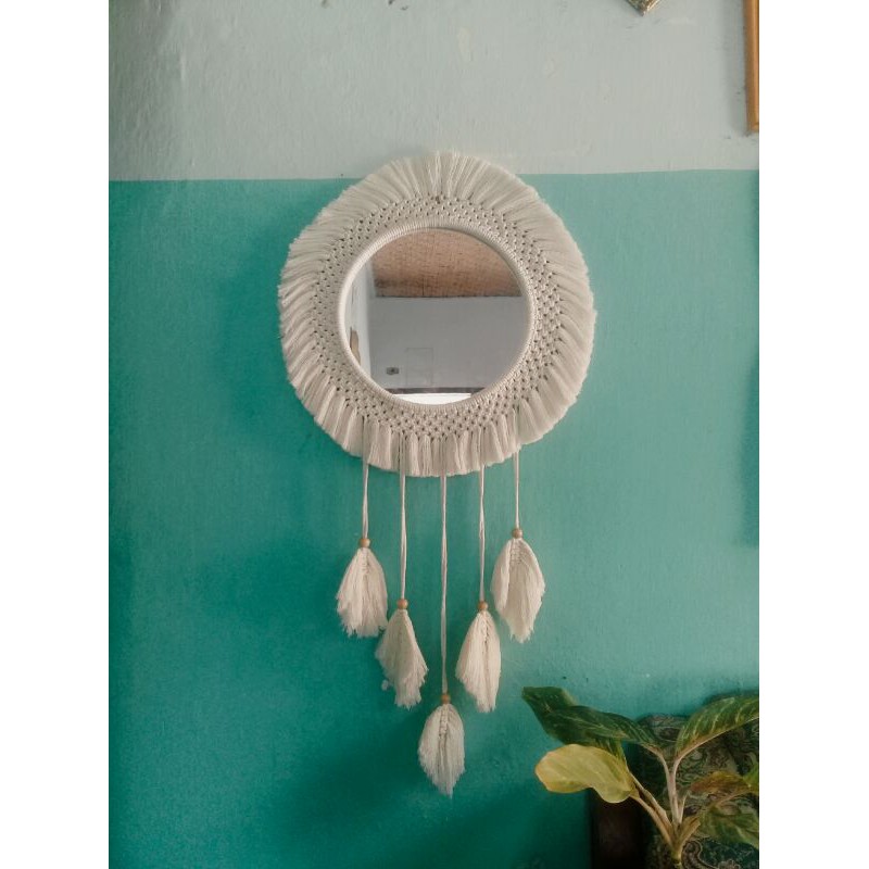 Macrame Mirror / macrame / macrame Mirror / macrame aesthetic Mirror ...