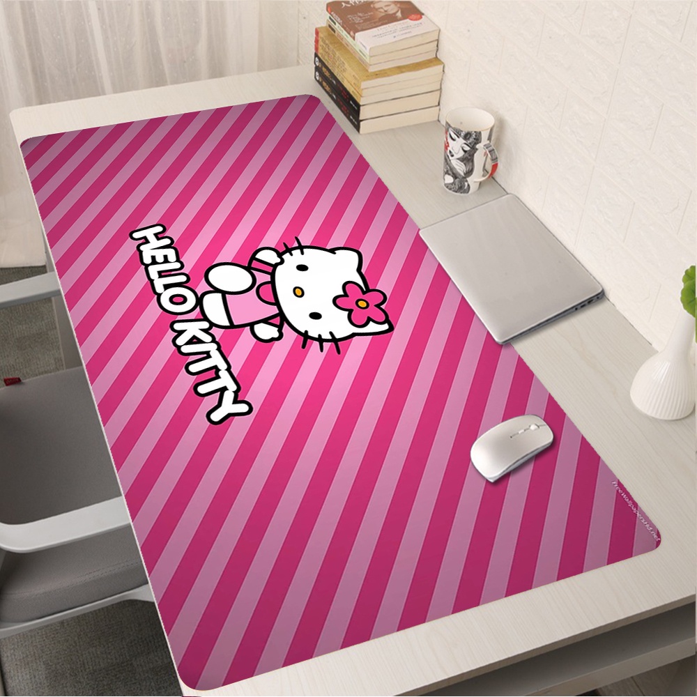 Cute Kawaii Hellos Cat Kitties Deskmat Keyboard Pad Gamer Mouse Pad ...