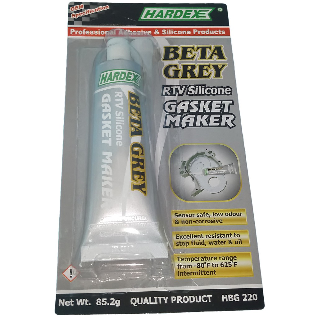 HARDEX BETA GREY RTV SILICONE GASKET MAKER 85.2 GRAMS ...