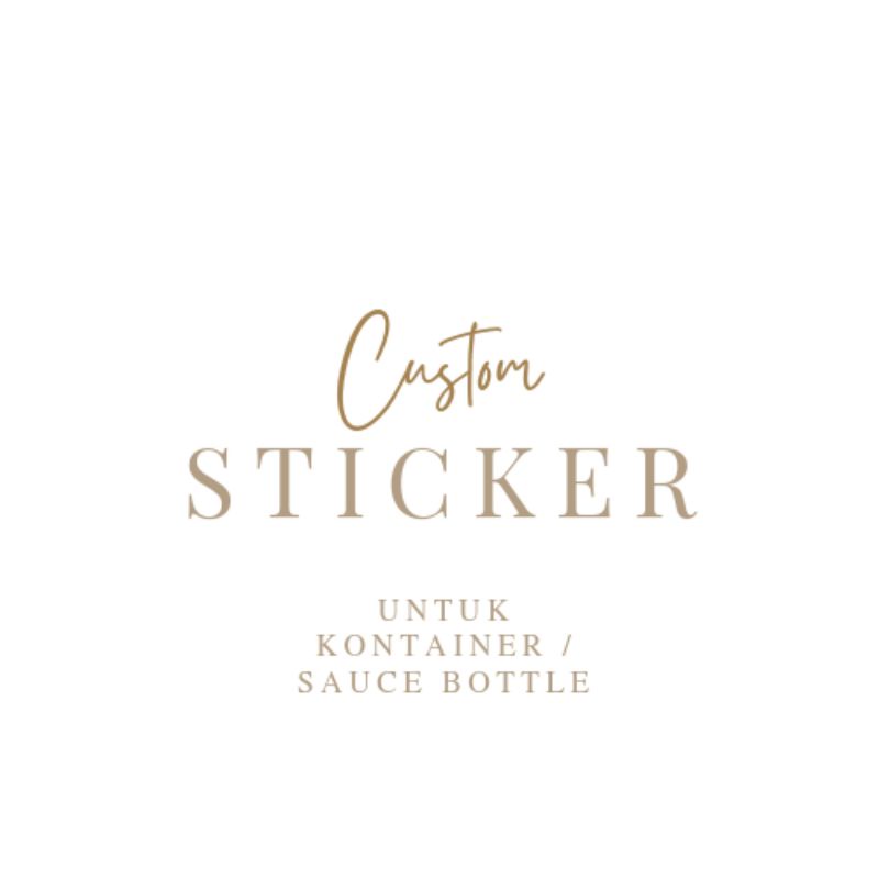 Sauce Bottle Container Sticker | Shopee Philippines