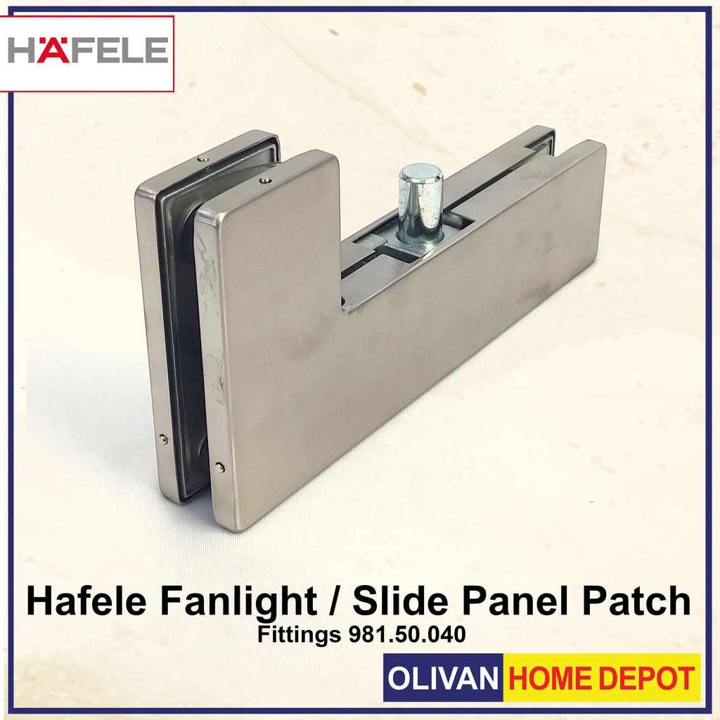 HAFELE Glass Door Fanlight or Side panel Patch Fittings 981.50.040 | Shopee Philippines
