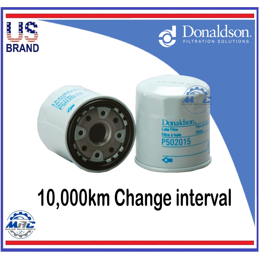 Donaldson Oil filter P502015 / VIC C110 up to 10,000 km TOYOTA GAS vios ...