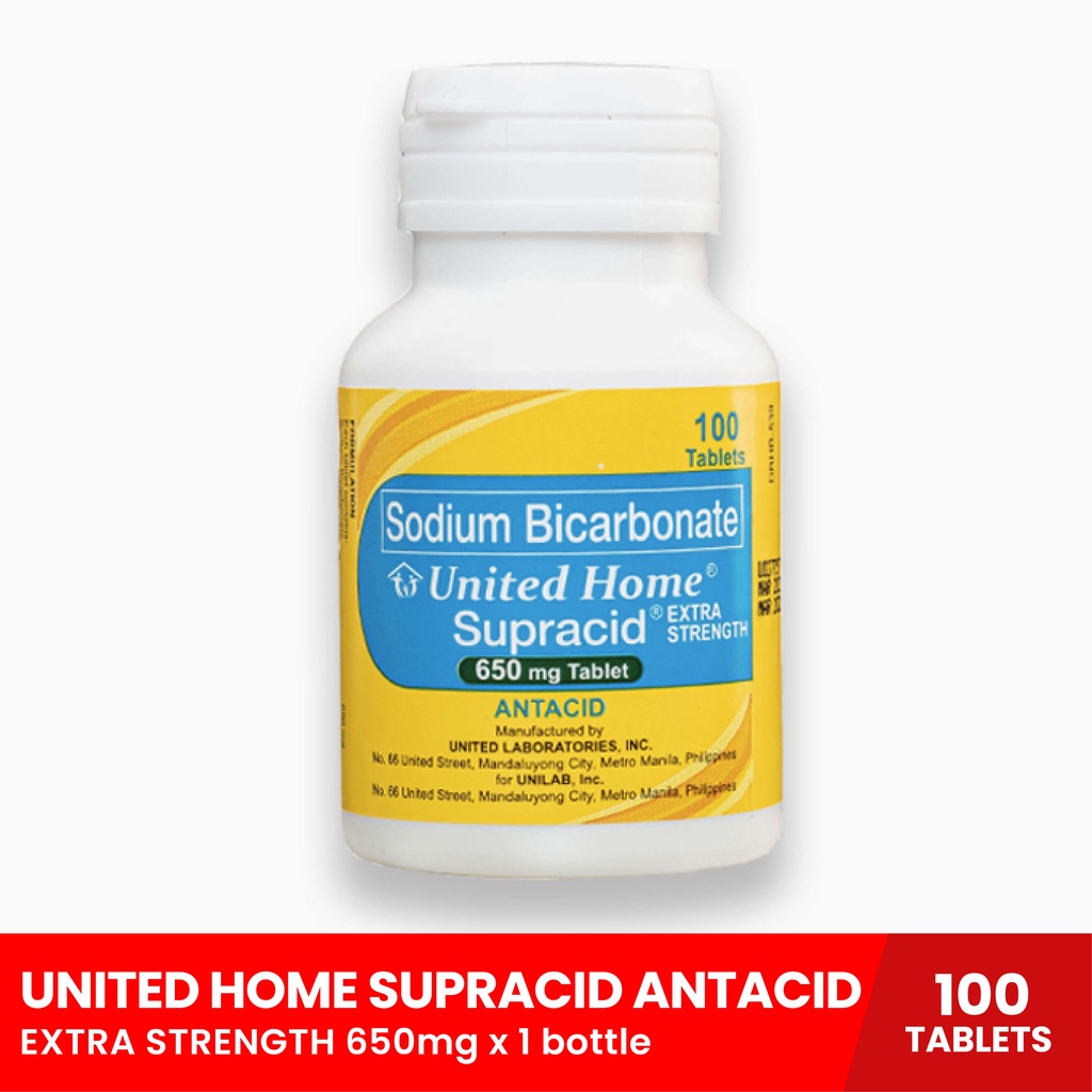 UNITED HOME Supracid Antacid Extra Strength 650mg x 1 bottle (Relief of ...