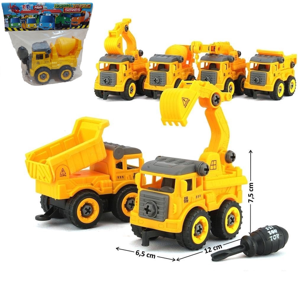 D0470 DYNASTI CHILDREN'S TOY TRUCK CONSTRUCTION DISASSEMBLY PLUS ...