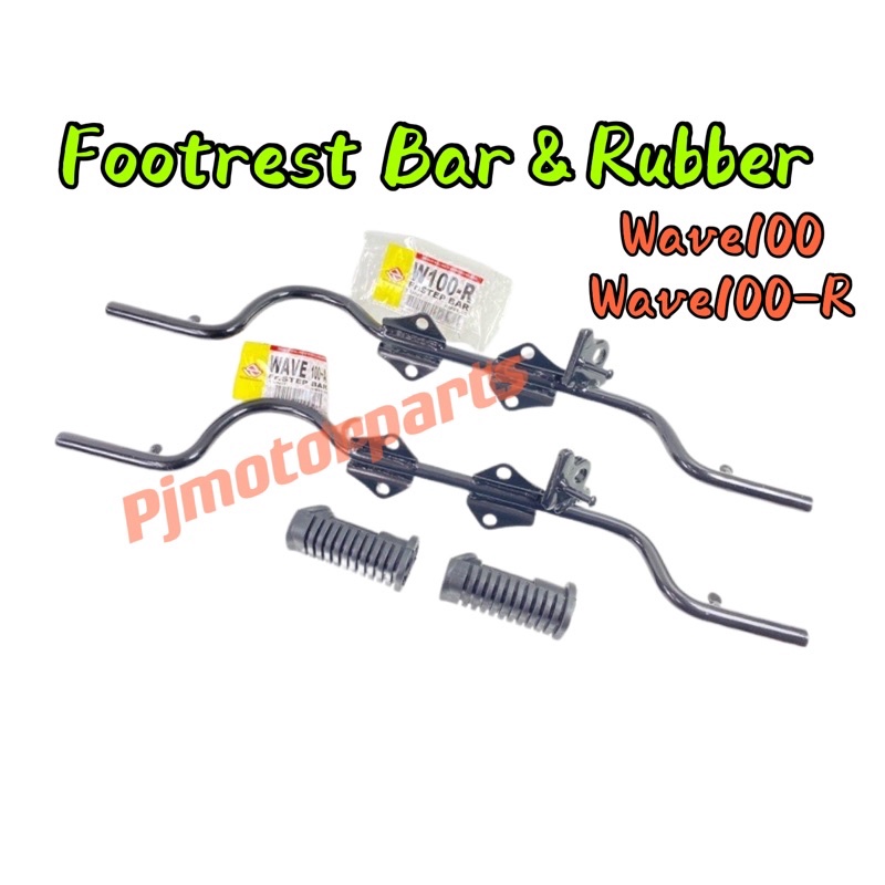 Wave100 Wave 100R Wave 100 R Disc & Drum Footrest Bar/ Front Step Bar ...