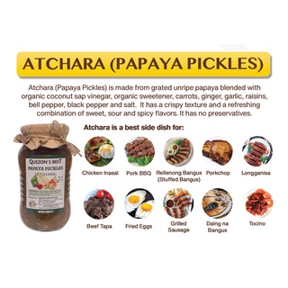 Quezon's Best Papaya Pickles (Atchara) 340g | Shopee Philippines