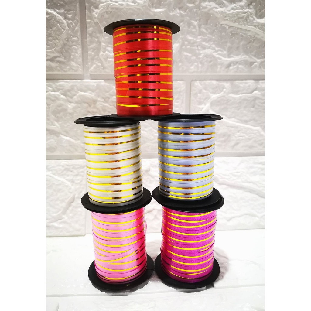 Curling Ribbon String with Gold Center 10 Meters for Balloons, Gifts ...