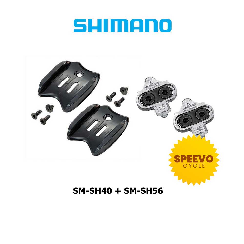 SHIMANO SM-SH40 CLEAT ADAPTOR ( WITH SM-SH56 ) FOR SPD PEDALS - ADAPTER ...