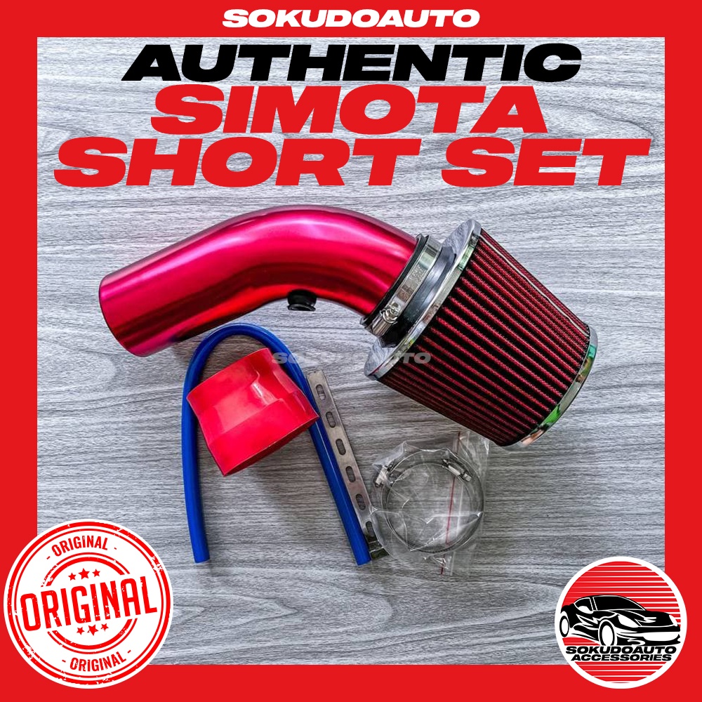 (SIMOTA SHORT SET) Original Simota Air Filter + Racing Air Intake Pipe ...