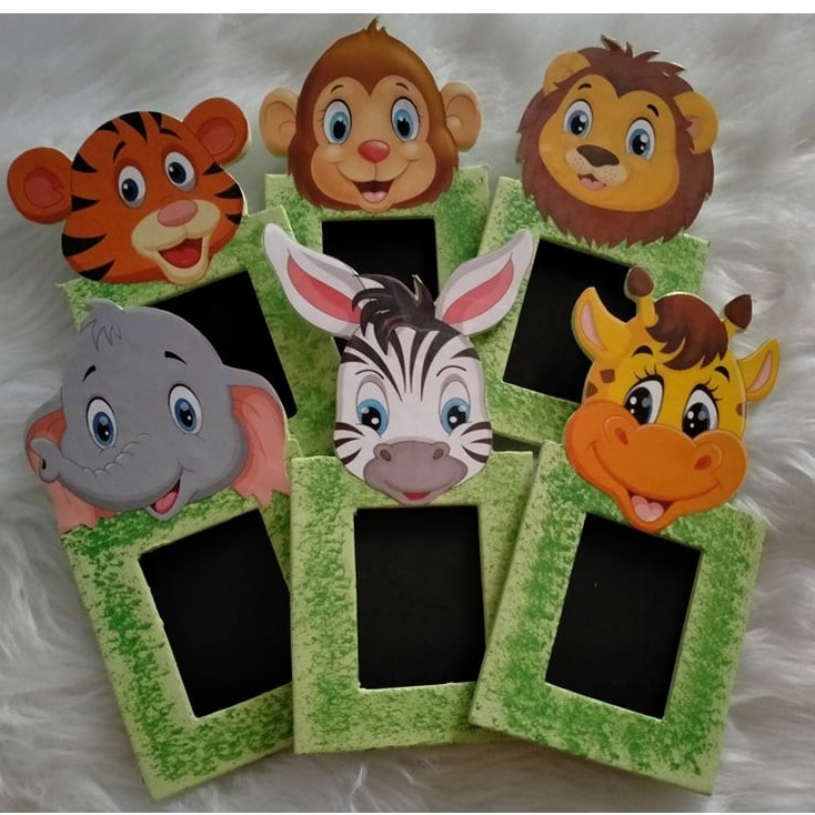 JUNGLE SAFARI PHOTO MAGNETIC FRAME 6 PCS. | Shopee Philippines